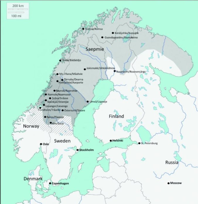 Map of Sápmi | Seattle Sámi